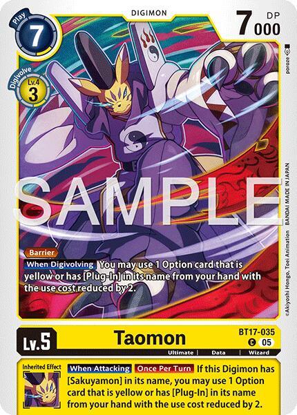 Taomon (BT17-035) (Alternate Art) - Starter Deck 22: Amethyst Mandala ...