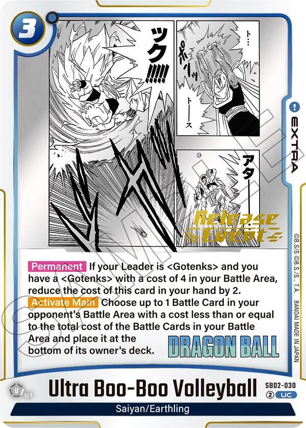 Ultra Boo-Boo Volleyball - Manga Booster 02 Release Event Cards ...