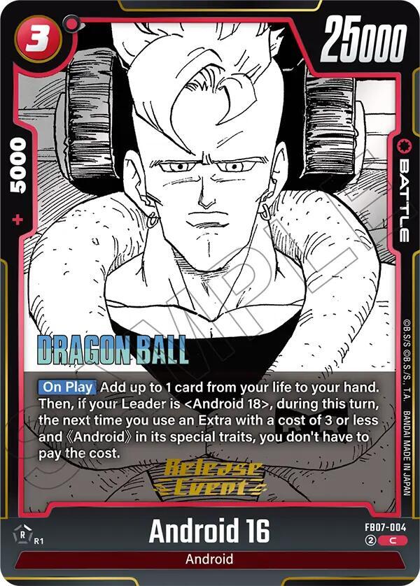 Android 16 - Manga Booster 02 Release Event Cards - Dragon Ball Super ...