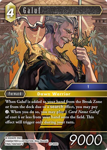 Galuf - Journey of Discovery - Final Fantasy TCG - TCGplayer.com