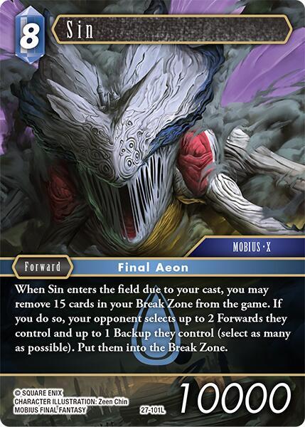 Sin - Journey of Discovery - Final Fantasy TCG - TCGplayer.com