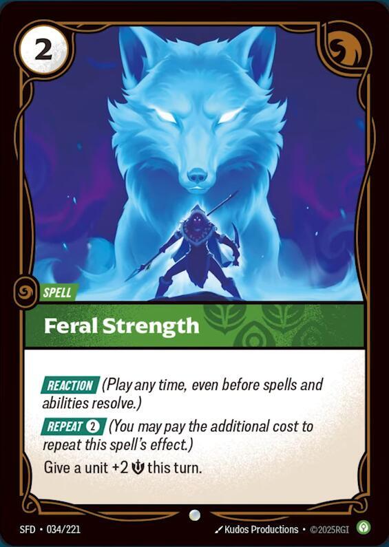 Feral Strength - Spiritforged - Riftbound: League of Legends Trading ...
