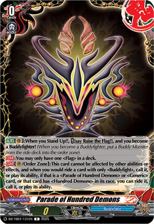 Parade of Hundred Demons - DZ-TB01: Future Card Buddyfight - Cardfight ...