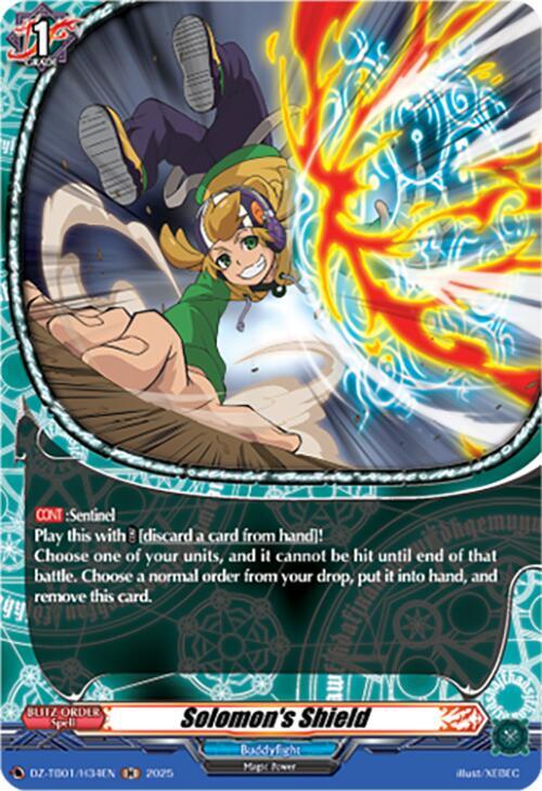 Solomon's Shield (H) - DZ-TB01: Future Card Buddyfight - Cardfight ...