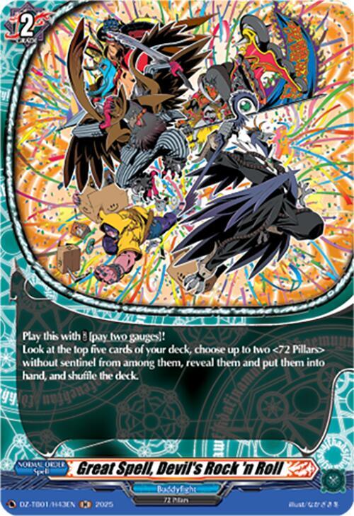 Great Spell, Devil's Rock 'n Roll (H) - DZ-TB01: Future Card Buddyfight ...