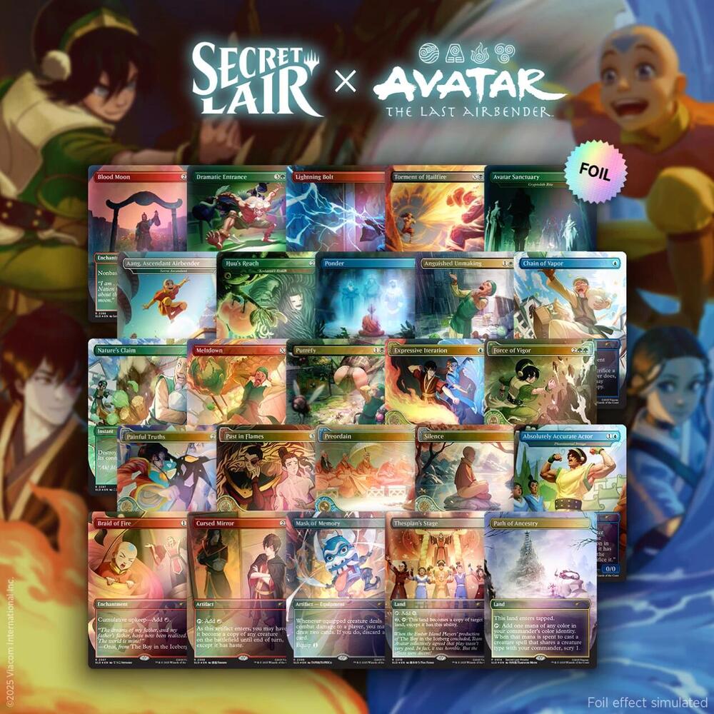 Secret Lair x Avatar: The Last Airbender Superdrop: Avatar State Foil ...