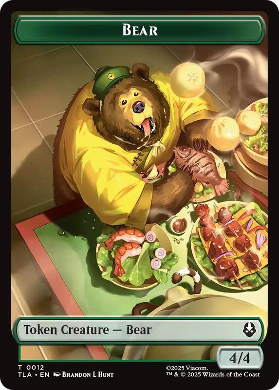 Bear // Food (0020) Double-Sided Token - Avatar: The Last Airbender ...