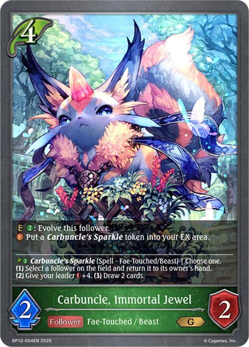 Carbuncle, Immortal Jewel - BP12: Worldreaver’s Descent - Shadowverse: Evolve - TCGplayer.com