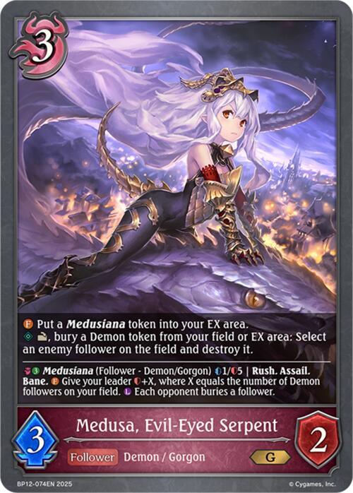 Medusa, Evil-Eyed Serpent - BP12: Worldreaver’s Descent - Shadowverse: Evolve - TCGplayer.com