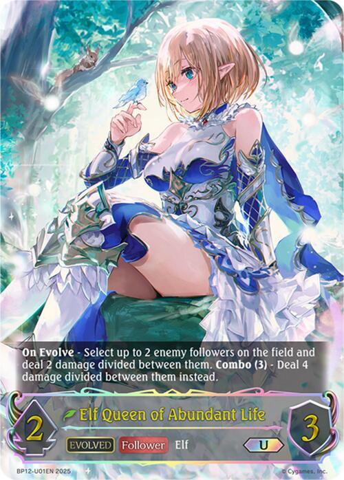 Elf Queen of Abundant Life (Evolved) (U) - BP12: Worldreaver’s Descent ...