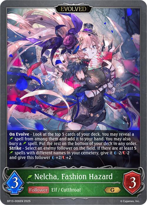 Nelcha, Fashion Hazard (Evolved) - BP13: Dominion of Darkness - Shadowverse: Evolve - TCGplayer.com