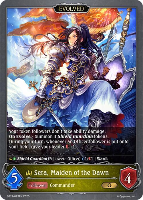 Sera, Maiden of the Dawn (Evolved) - BP13: Dominion of Darkness - Shadowverse: Evolve ...