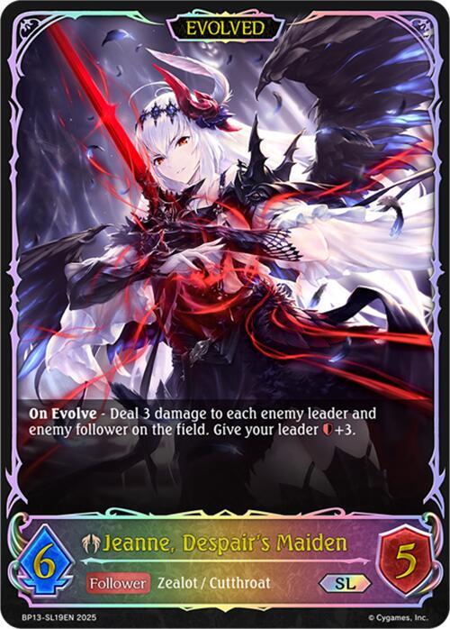 Jeanne, Despair's Maiden (Evolved) (SL) - BP13: Dominion of Darkness - Shadowverse: Evolve ...