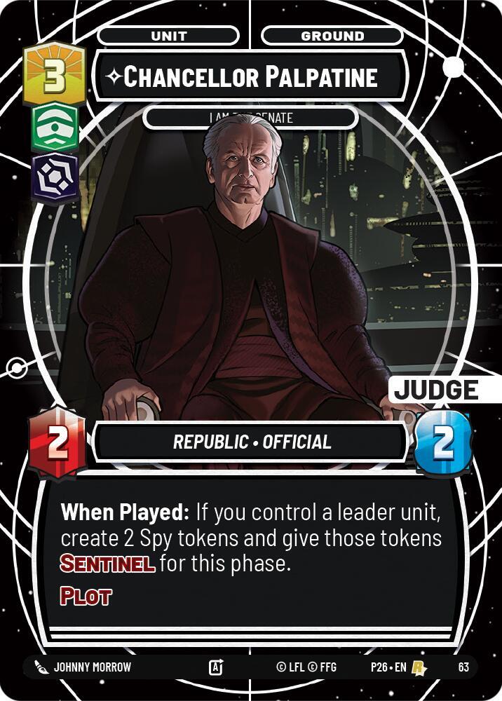 Chancellor Palpatine - I Am the Senate - Judge Promos - Star Wars ...