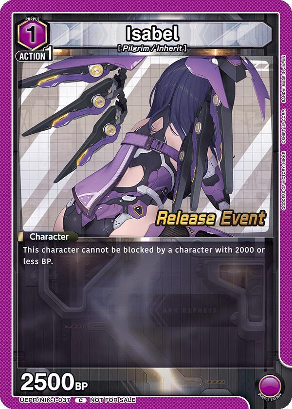 Isabel (037) - UE14BT: GODDESS OF VICTORY: NIKKE Release Event Cards ...