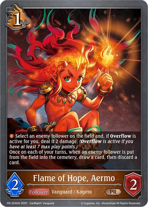 Flame of Hope, Aermo - PR-324 - Shadowverse: Evolve Promo Cards - Shadowverse: Evolve ...