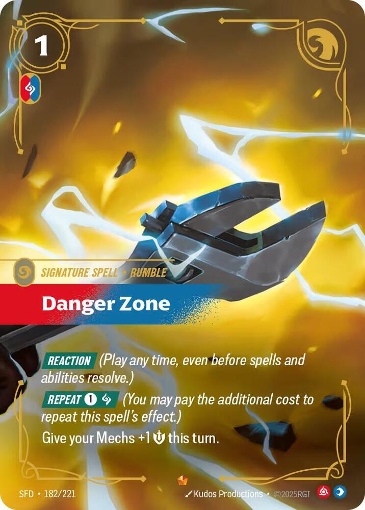 Danger Zone - Spiritforged - Riftbound: League of Legends Trading Card ...