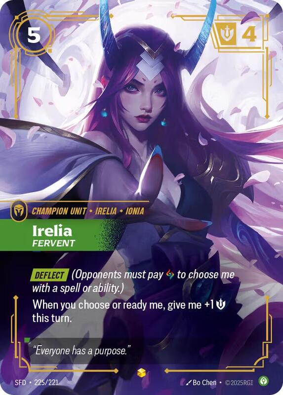 Irelia - Fervent (Overnumbered) - Spiritforged - Riftbound: League of ...