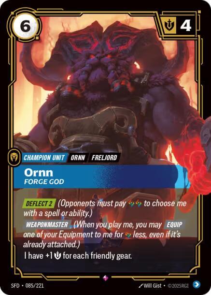 Ornn - Forge God - Spiritforged - Riftbound: League of Legends Trading ...