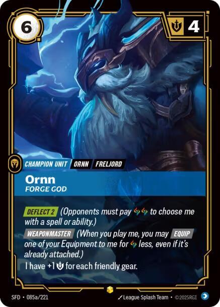 Ornn - Forge God (Alternate Art) - Spiritforged - Riftbound: League of ...