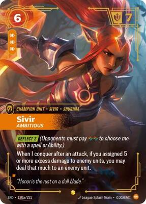 Sivir - Ambitious (Alternate Art) - Spiritforged - Riftbound: League of ...