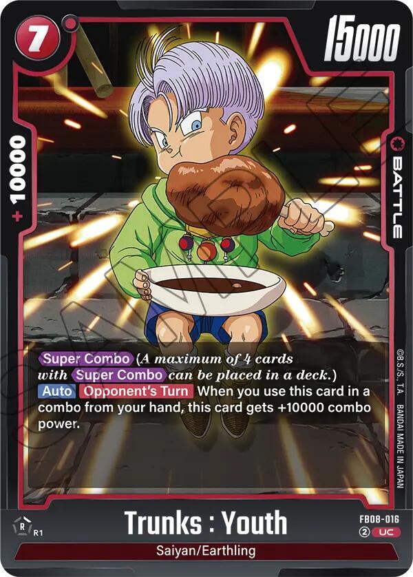 Trunks : Youth - FB08-016 - Saiyan's Pride - Dragon Ball Super: Fusion World - TCGplayer.com