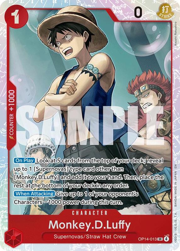 Roronoa Zoro - OP14-015 - The Azure Sea's Seven - One Piece Card Game ...