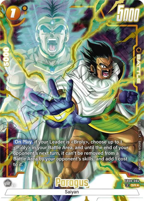 Paragus - FB08-084 (Alternate Art) - Saiyan's Pride - Dragon Ball Super ...