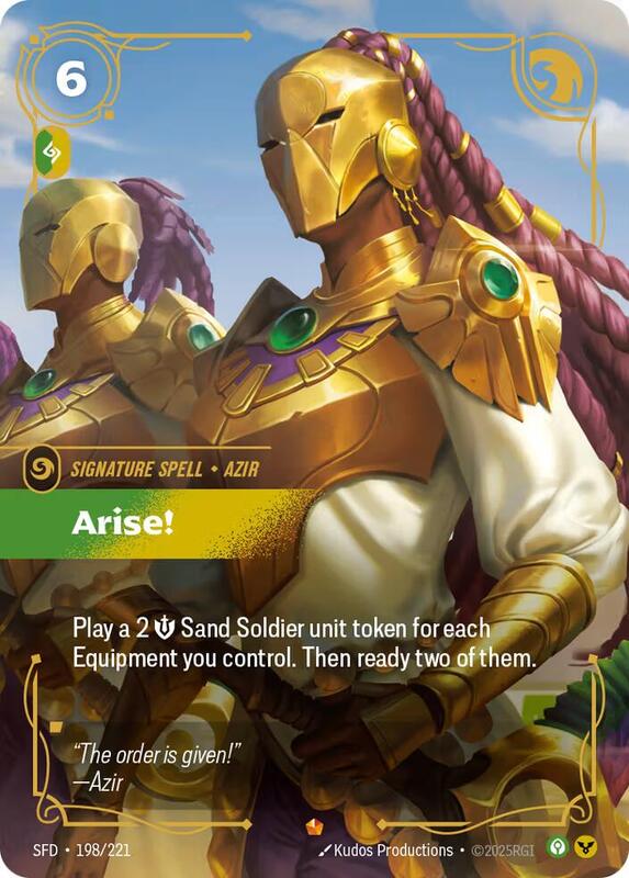 Azir - Sovereign - Spiritforged - Riftbound: League of Legends Trading ...