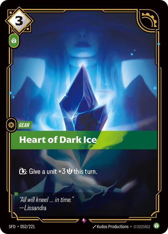 Heart of Dark Ice - Spiritforged - Riftbound: League of Legends Trading ...