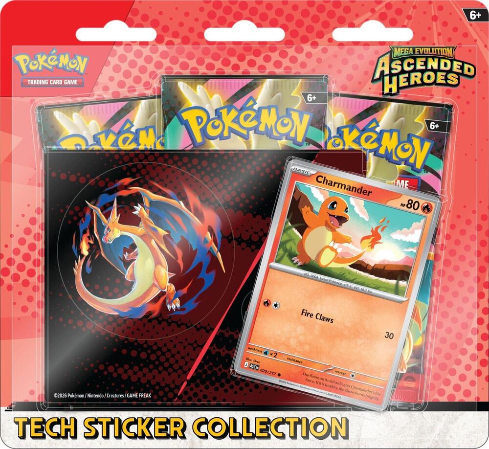 Mega Evolution: Ascended Heroes Tech Sticker Collection - Charmander ...