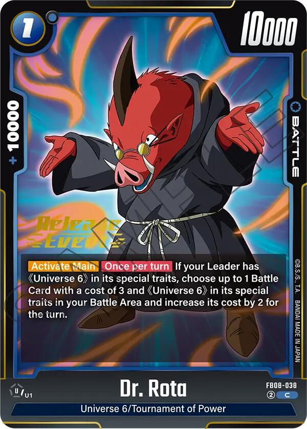 Dr. Rota - Saiyan's Pride Release Event Cards - Dragon Ball Super ...
