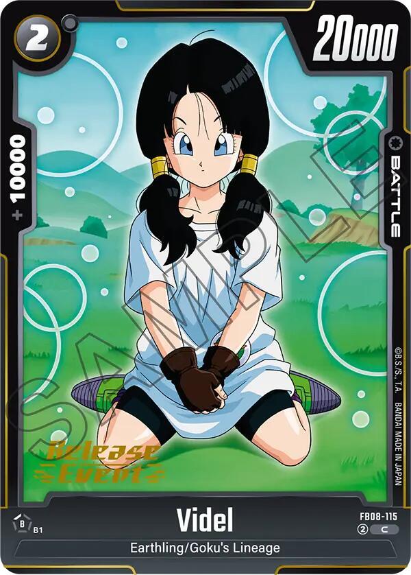 Videl - FB08-115 - Saiyan's Pride Release Event Cards - Dragon Ball ...