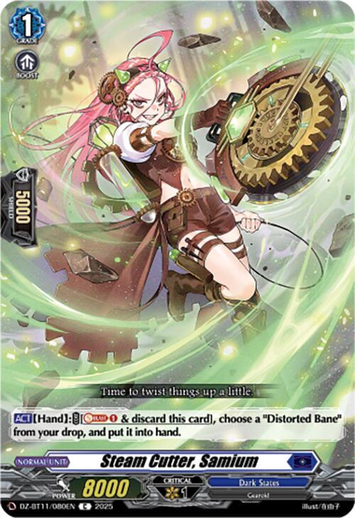 Steam Cutter, Samium - DZ-BT11: Symphony of Might & Bloom - Cardfight ...