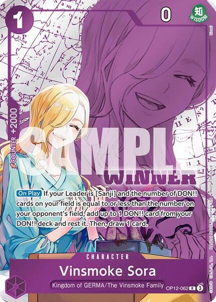 Vinsmoke Sora (Winner Pack 2026 Vol. 1) - One Piece Promotion Cards ...