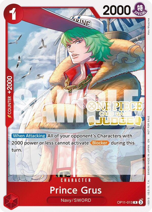 Prince Grus (Judge Pack Vol. 7) - One Piece Promotion Cards - One Piece ...