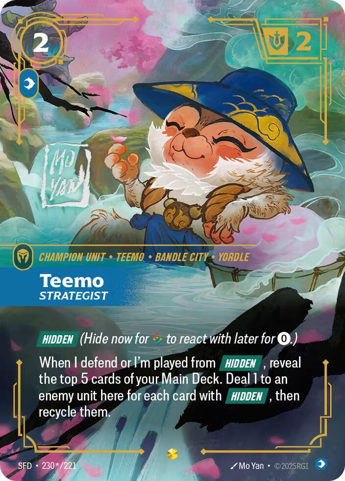 Teemo - Strategist (Signature) - Spiritforged - Riftbound: League of Legends Trading Card Game ...