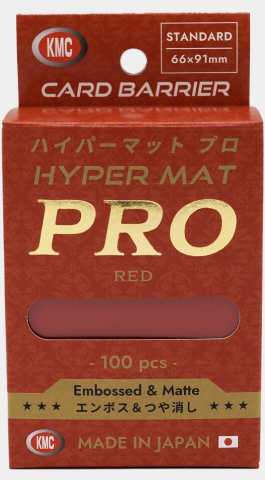 KMC Card Barrier - Hyper Matte PRO - Red (100-Pack) - KMC Card Sleeves ...