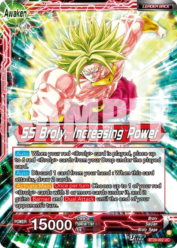 Broly // SS Broly, Increasing Power - Fearsome Rivals - Dragon Ball ...