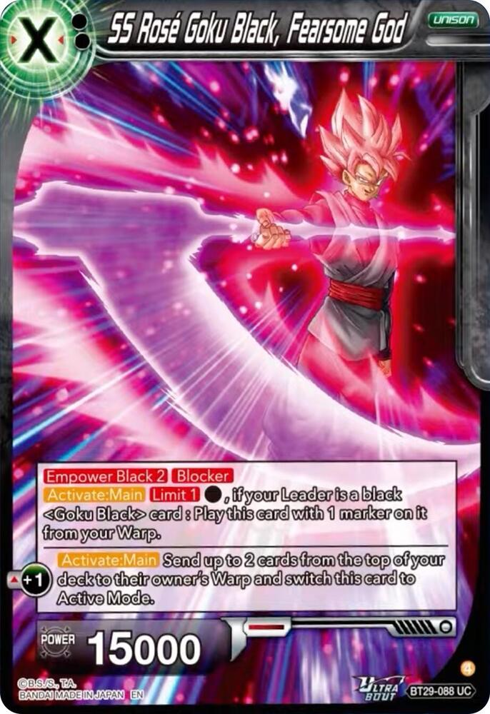 SS Rose Goku Black, Fearsome God - Fearsome Rivals - Dragon Ball Super ...