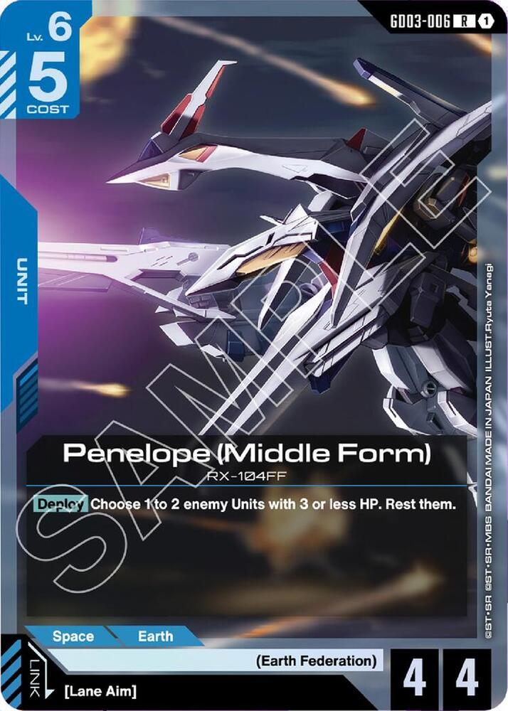 Penelope (Middle Form) - Steel Requiem - Gundam Card Game - TCGplayer.com
