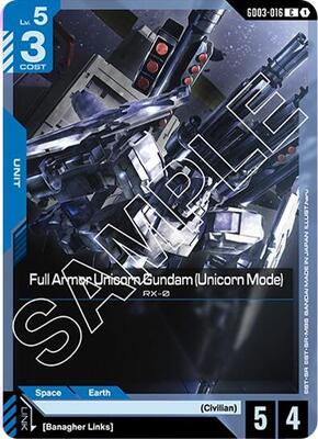 Full Armor Unicorn Gundam (Unicorn Mode) - Steel Requiem - Gundam Card ...