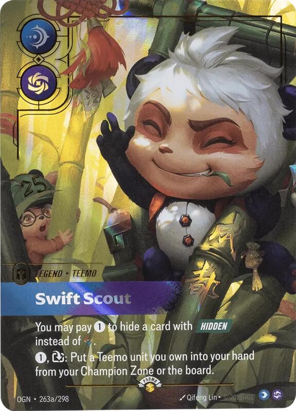 Teemo - Swift Scout (Alternate Art) - Riftbound Promotional Cards ...