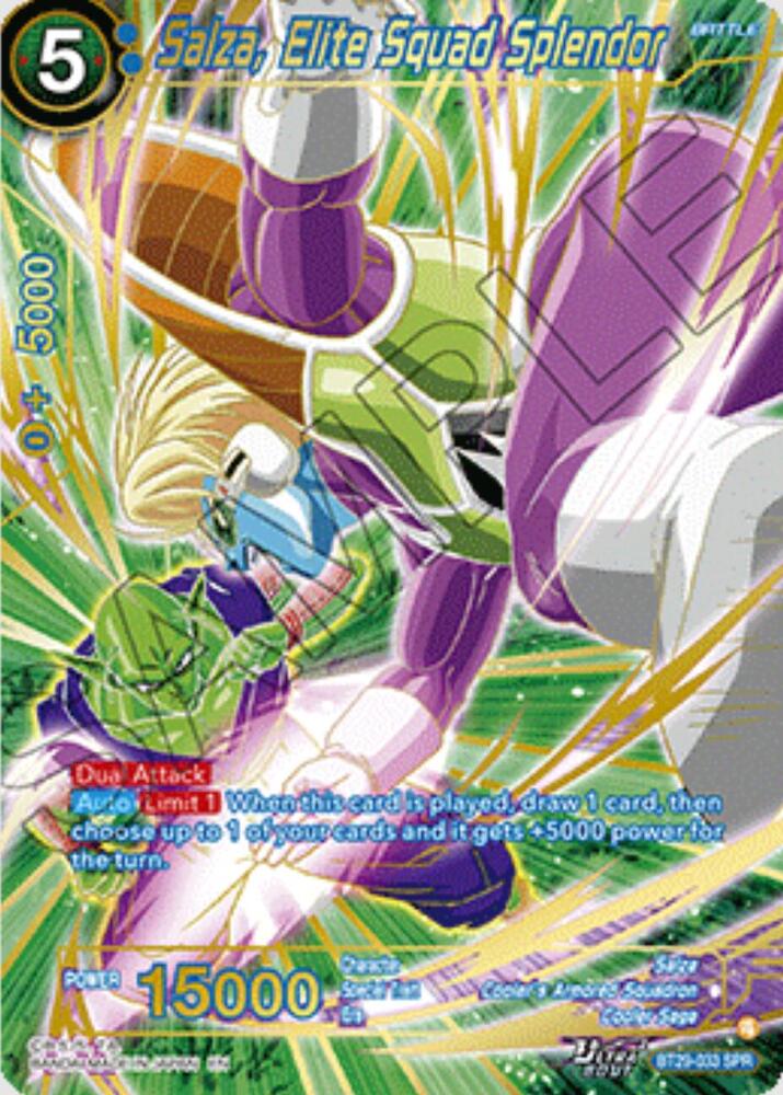 Salza, Elite Squad Splendor (SPR) - Fearsome Rivals - Dragon Ball Super ...