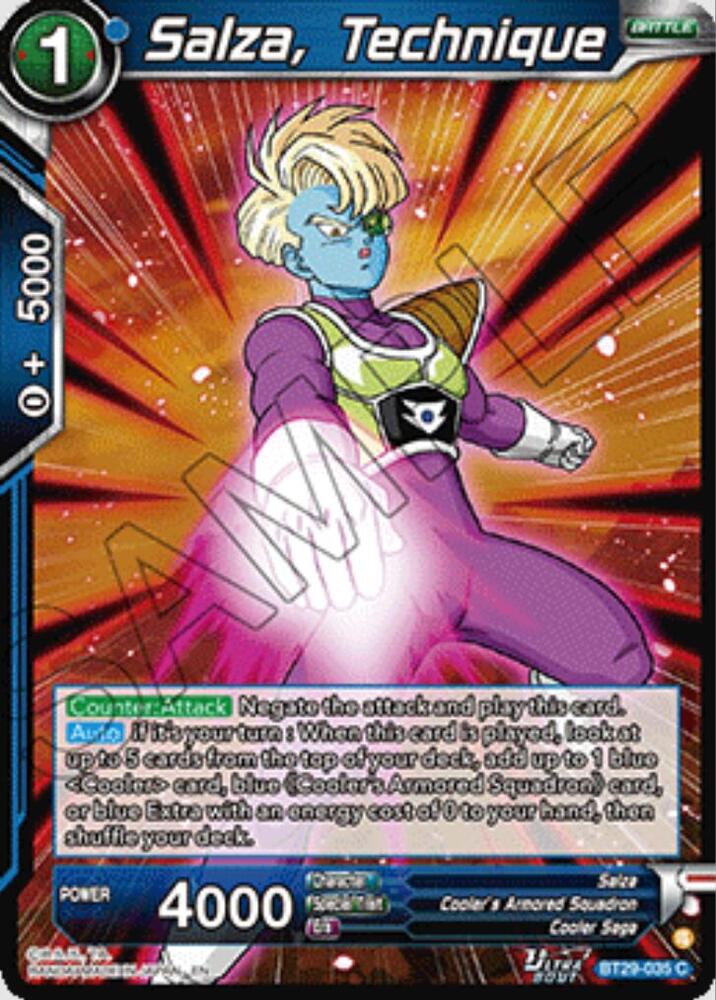 Salza, Technique - Fearsome Rivals - Dragon Ball Super: Masters ...