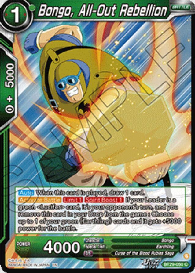 Bongo, All-Out Rebellion - Fearsome Rivals - Dragon Ball Super: Masters ...