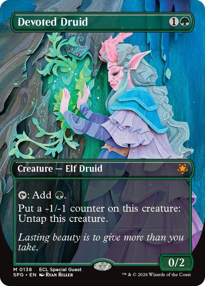 Devoted Druid (Borderless) - Special Guests - Magic: The Gathering ...