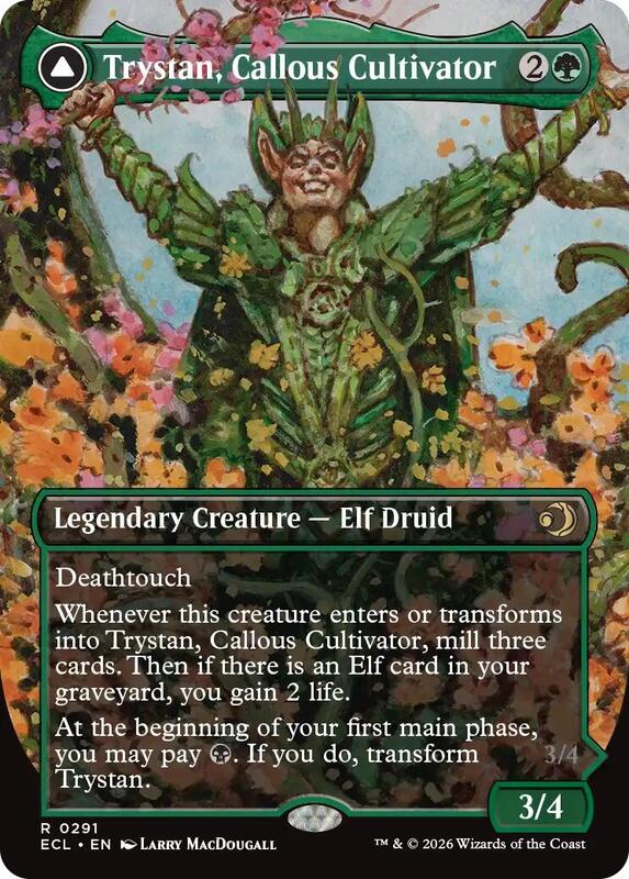 Trystan, Callous Cultivator (Borderless) - Lorwyn Eclipsed - Magic: The ...