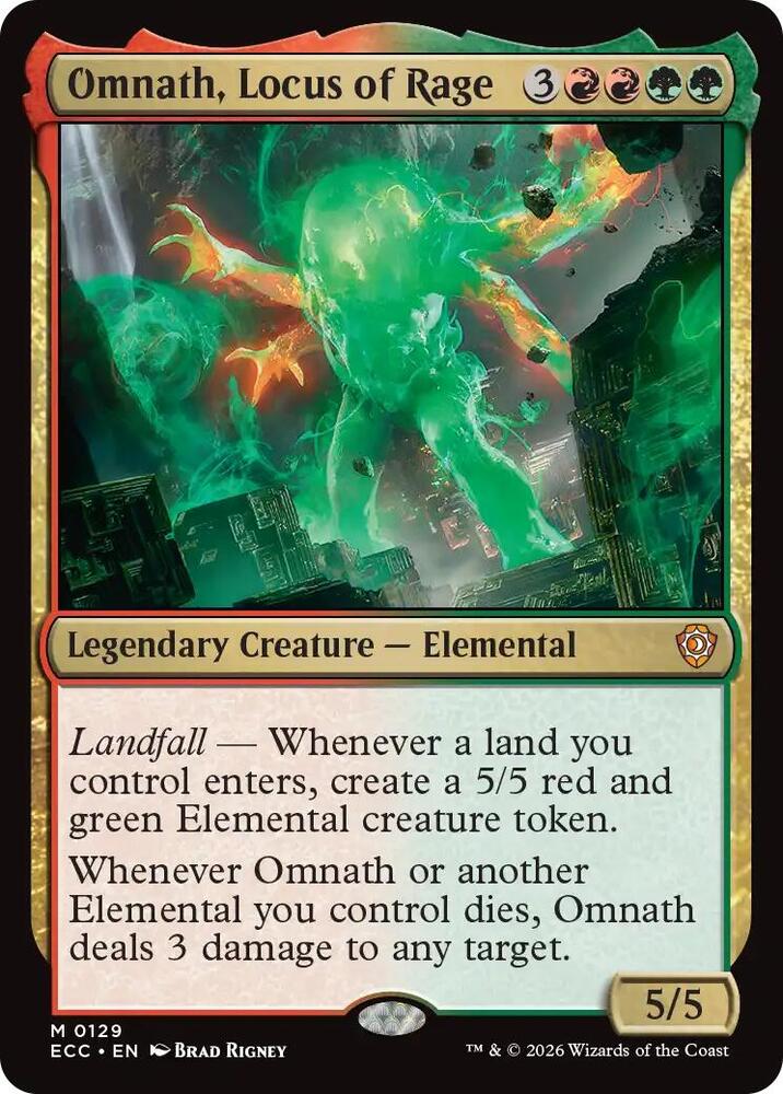 Omnath, Locus of Rage - Commander: Lorwyn Eclipsed - Magic: The ...