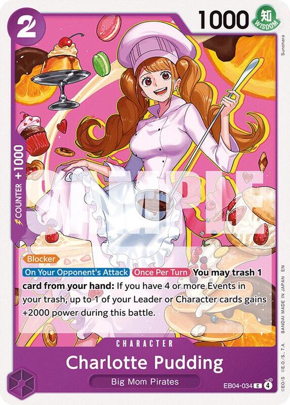 Charlotte Pudding - The Azure Sea's Seven - One Piece Card Game ...